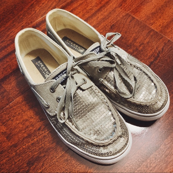 Sperry | Shoes | Sperrys Top Sider Silver Sparkle | Poshmark